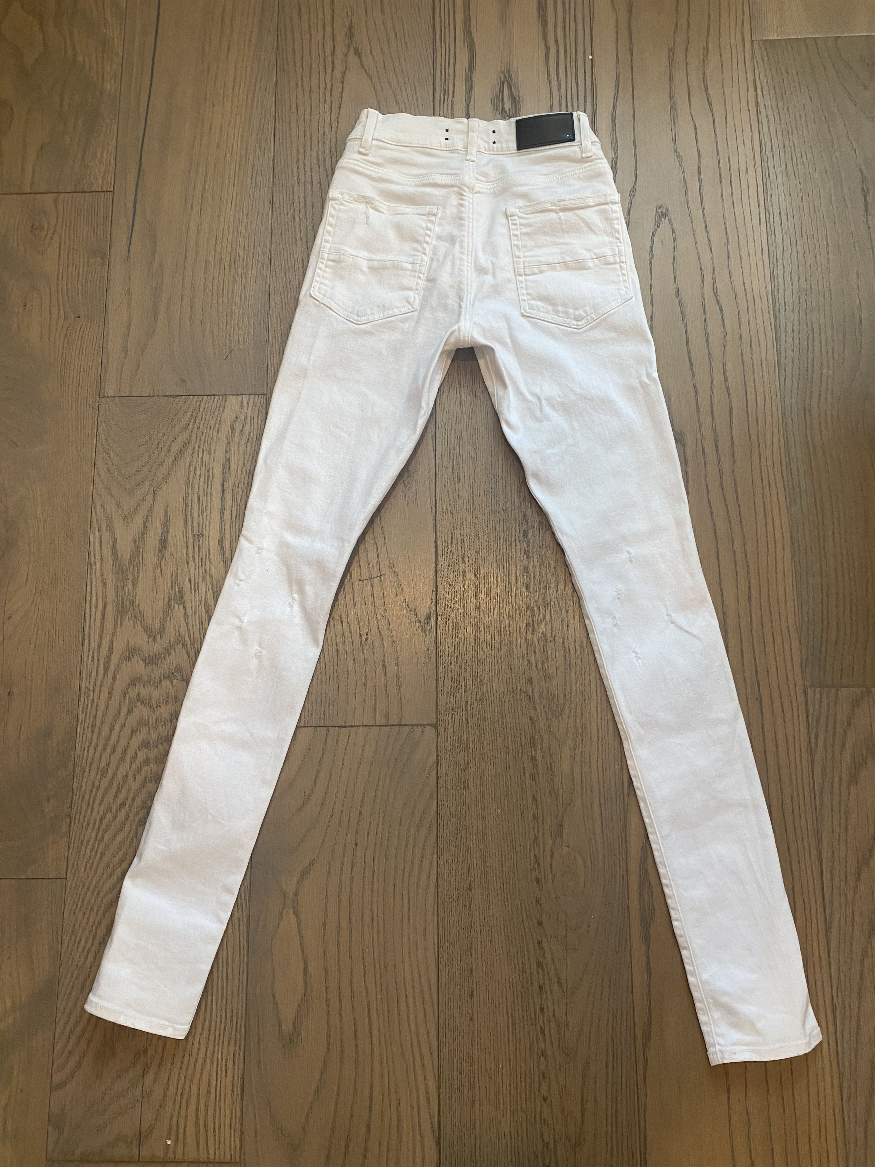 Amiri White denim jeans | Grailed