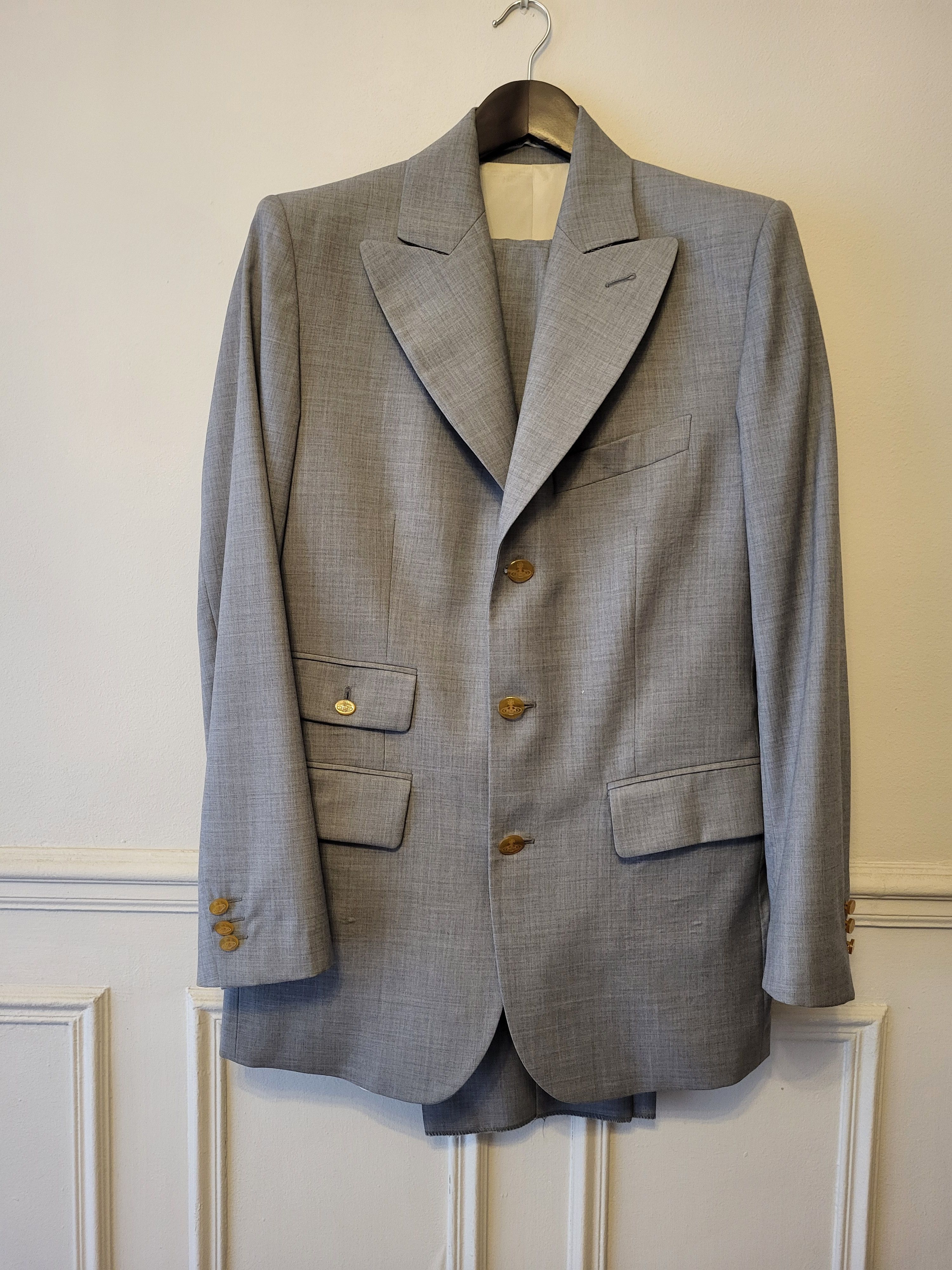 Vivienne Westwood 3 buttons grey suit by Vivienne Westwood | Grailed