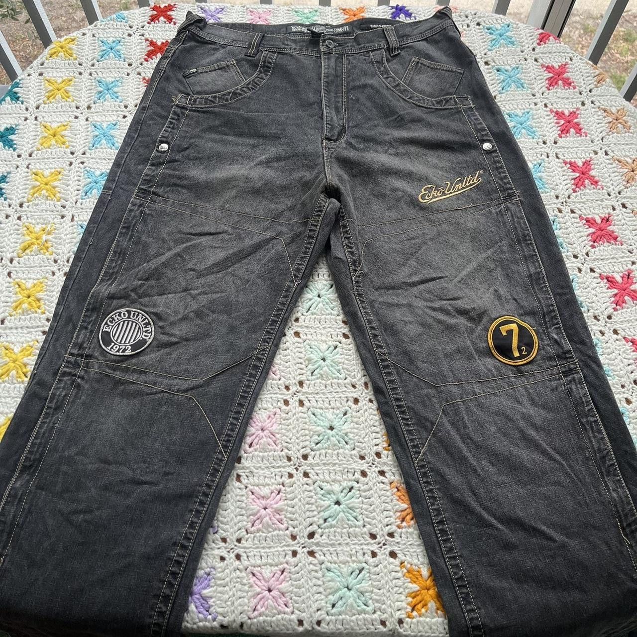 Ecko Unltd. VintageY2K Ecko Unltd Black Baggy Denim 5 Pocket Pants ...