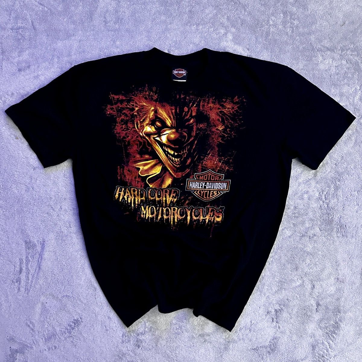 Harley Davidson Harley-Davidson Hardcore Motorcycles Haunted Clown Tee | Grailed