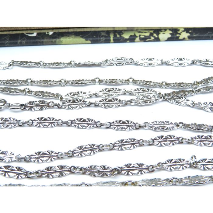 Vintage Vintage Napier Extra Long Silver Tone Chain Necklace B14 | Grailed