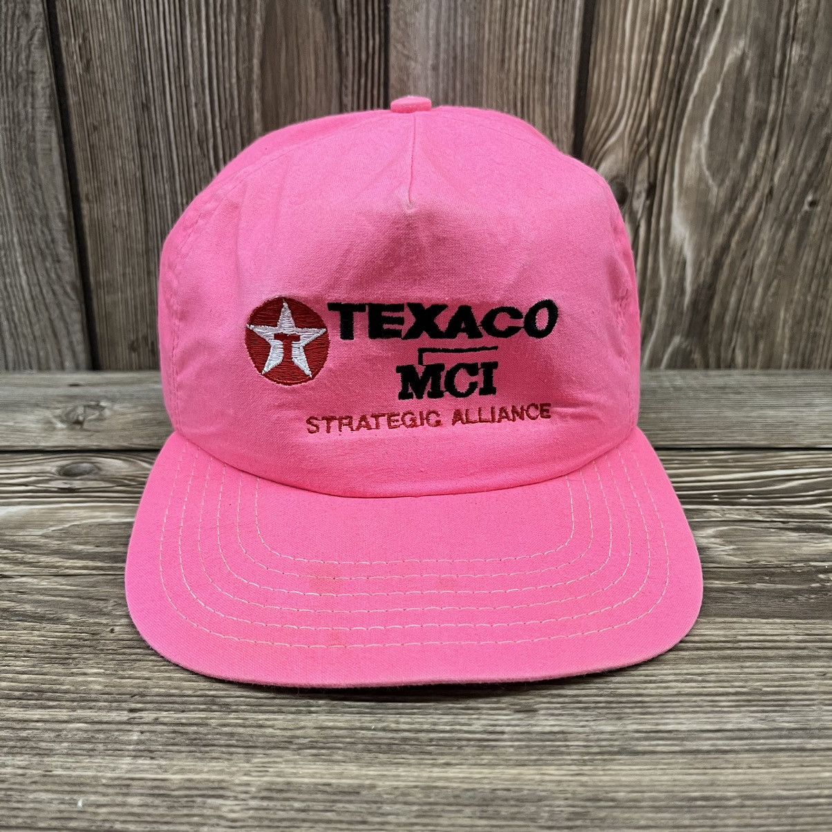 Vintage 90s Vintage Texaco Oil Racing Snapback Hat | Grailed