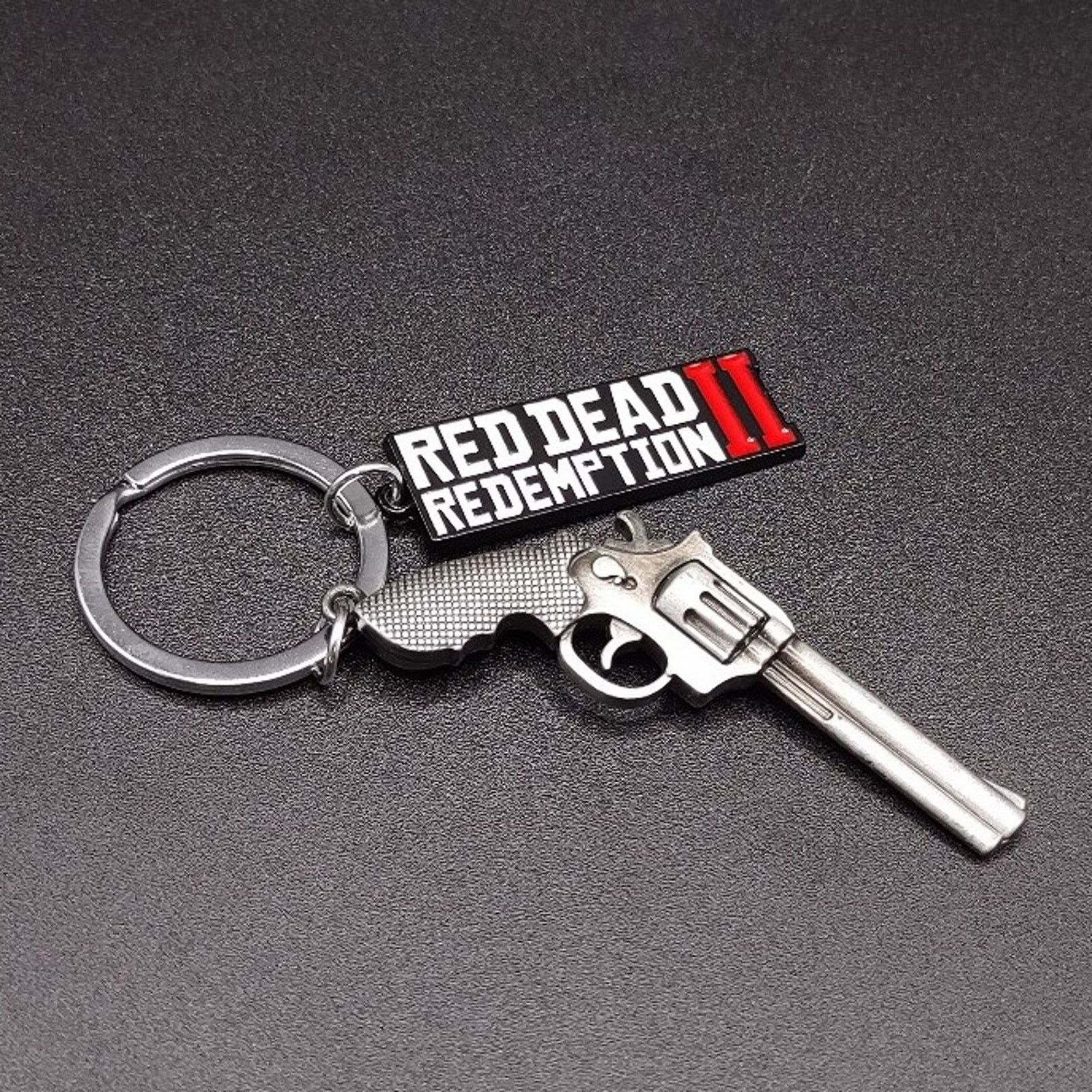 Handmade Stainless Steel Red Dead Redemption 2 Keychain W/ Revolver ...