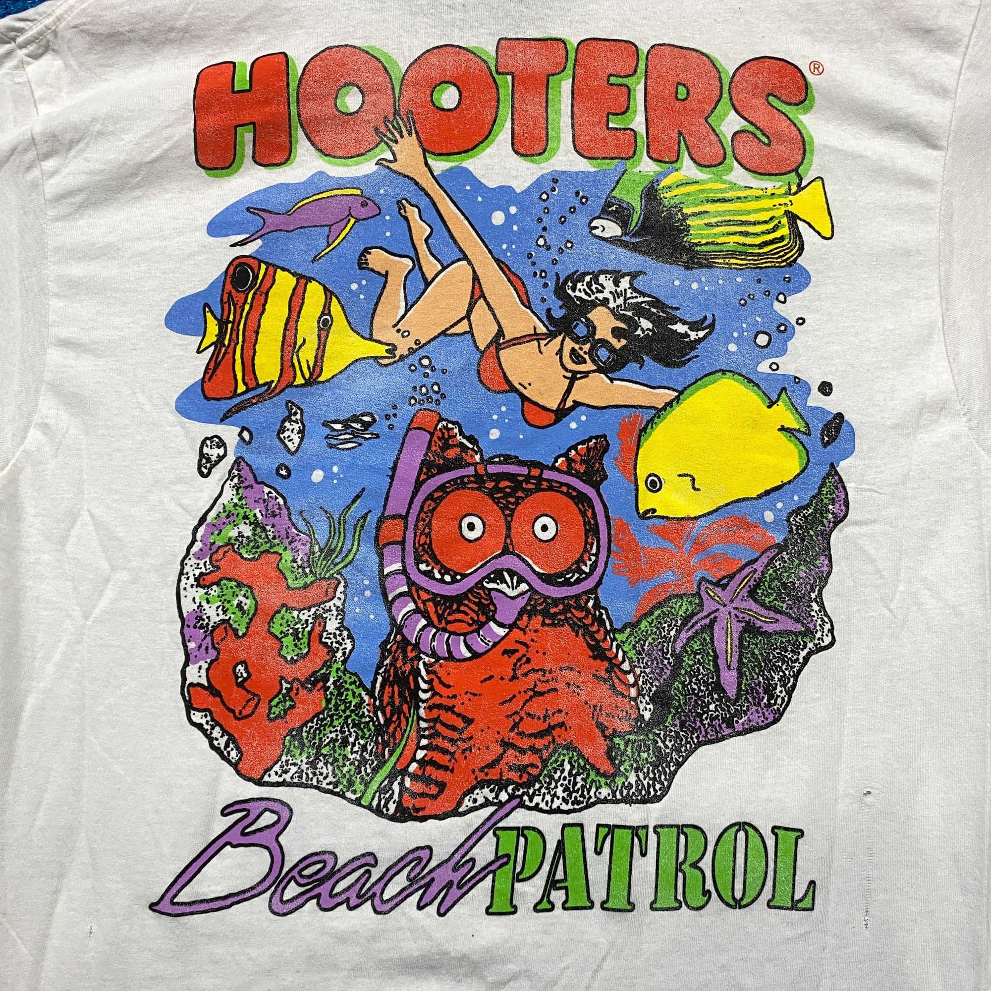Movie × Streetwear × Very Rare Hooters Beach Patrol Hootie the Owl ...