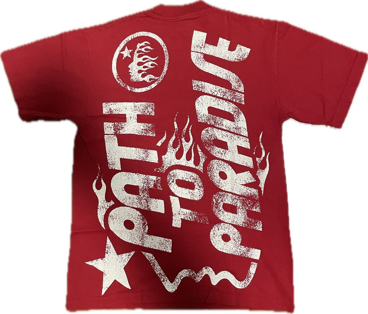 HELLSTAR Hellstar Path To Paradise Jesus Emblem T-Shirt | Grailed