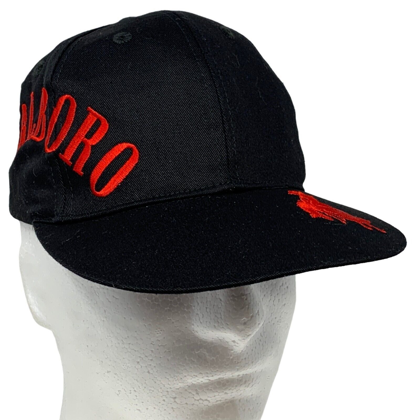 Marlboro Vintage Marlboro Cigarettes Baseball Hat Cap Black Spellout ...