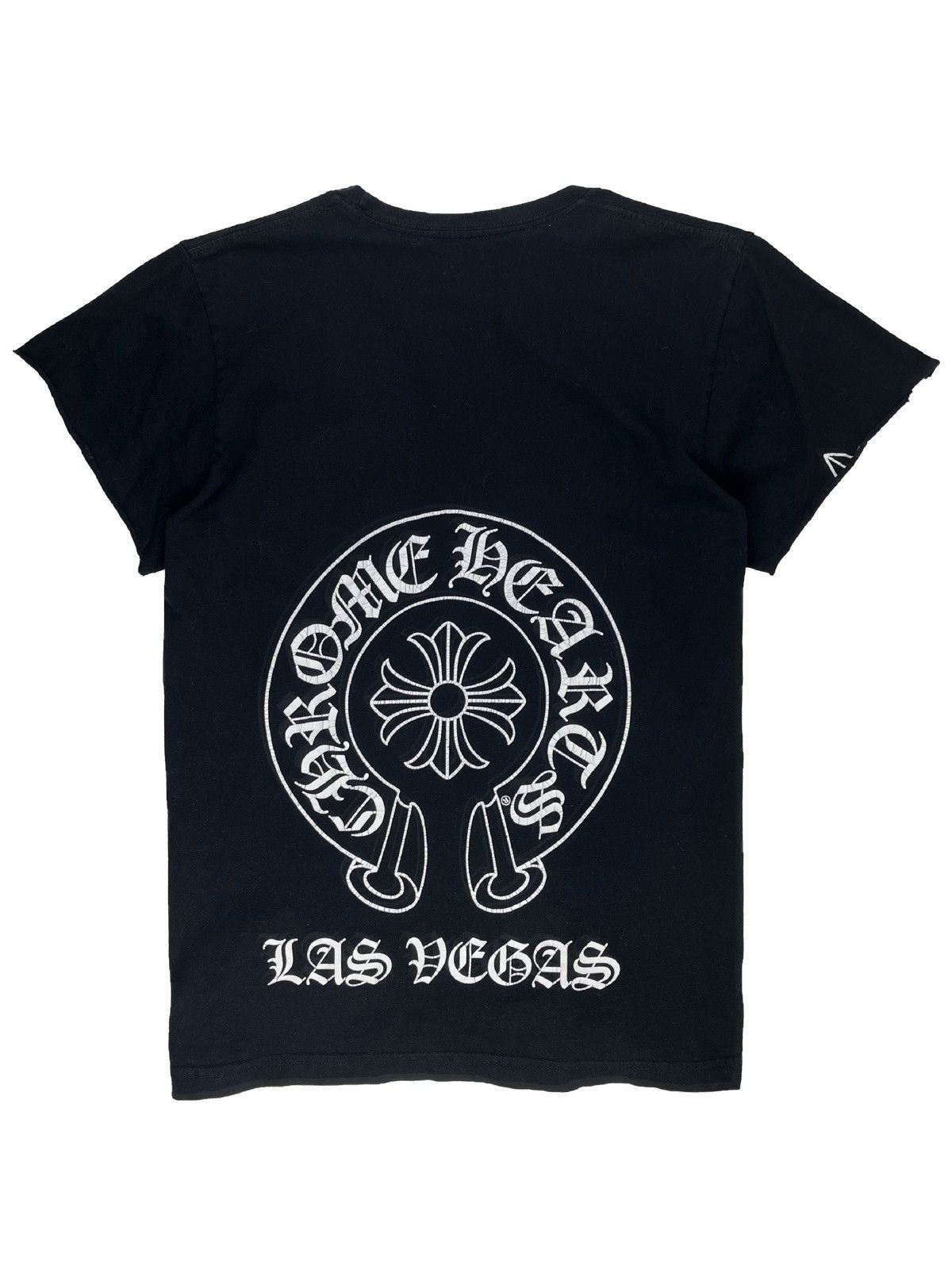 Chrome Hearts Chrome Hearts Las Vegas Horseshoe Cross Print Tshirt ...