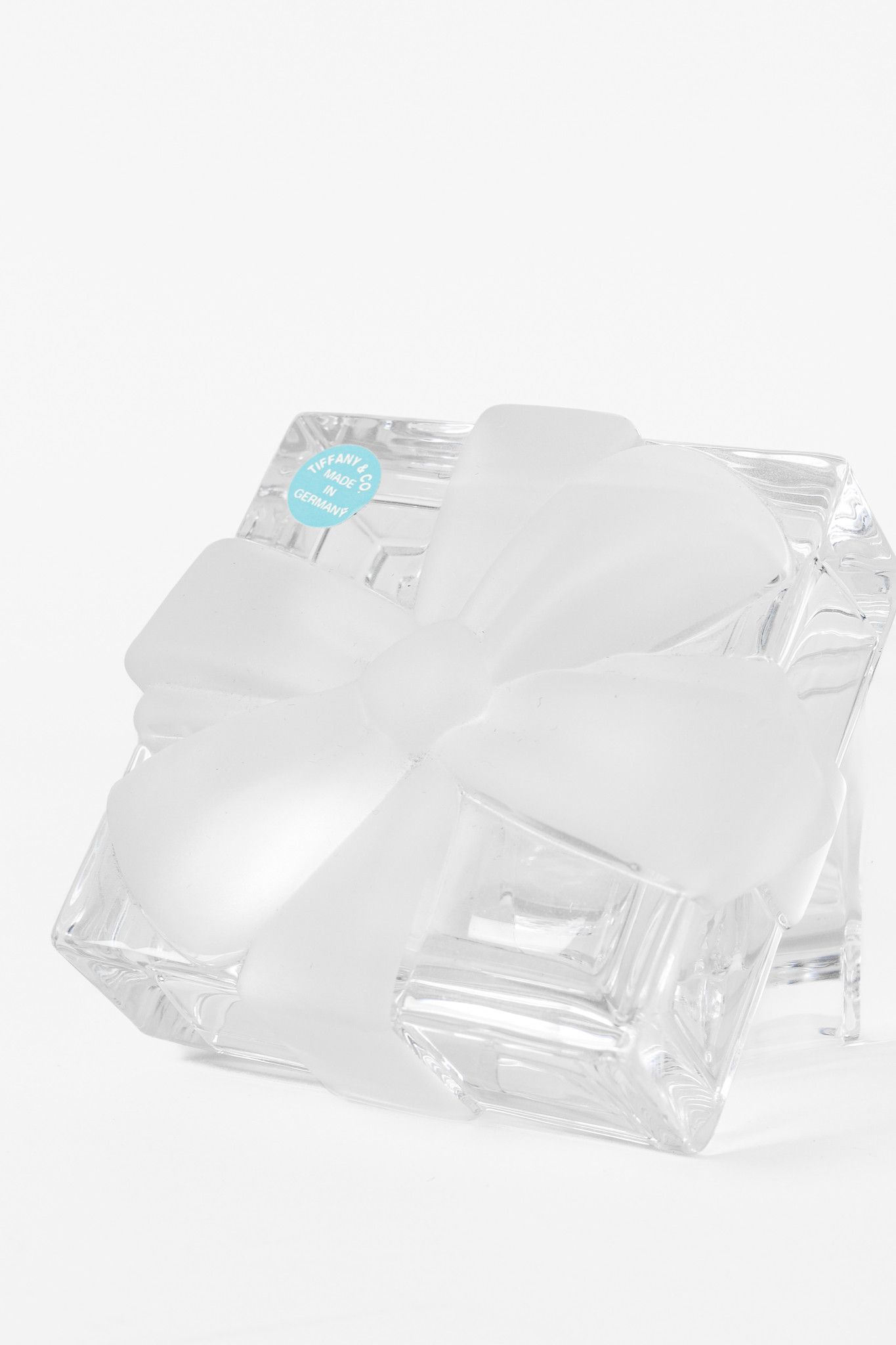 Tiffany & Co. Tiffany & Co. Crystal Trinket Jewelry Bow Wrapped Gift ...
