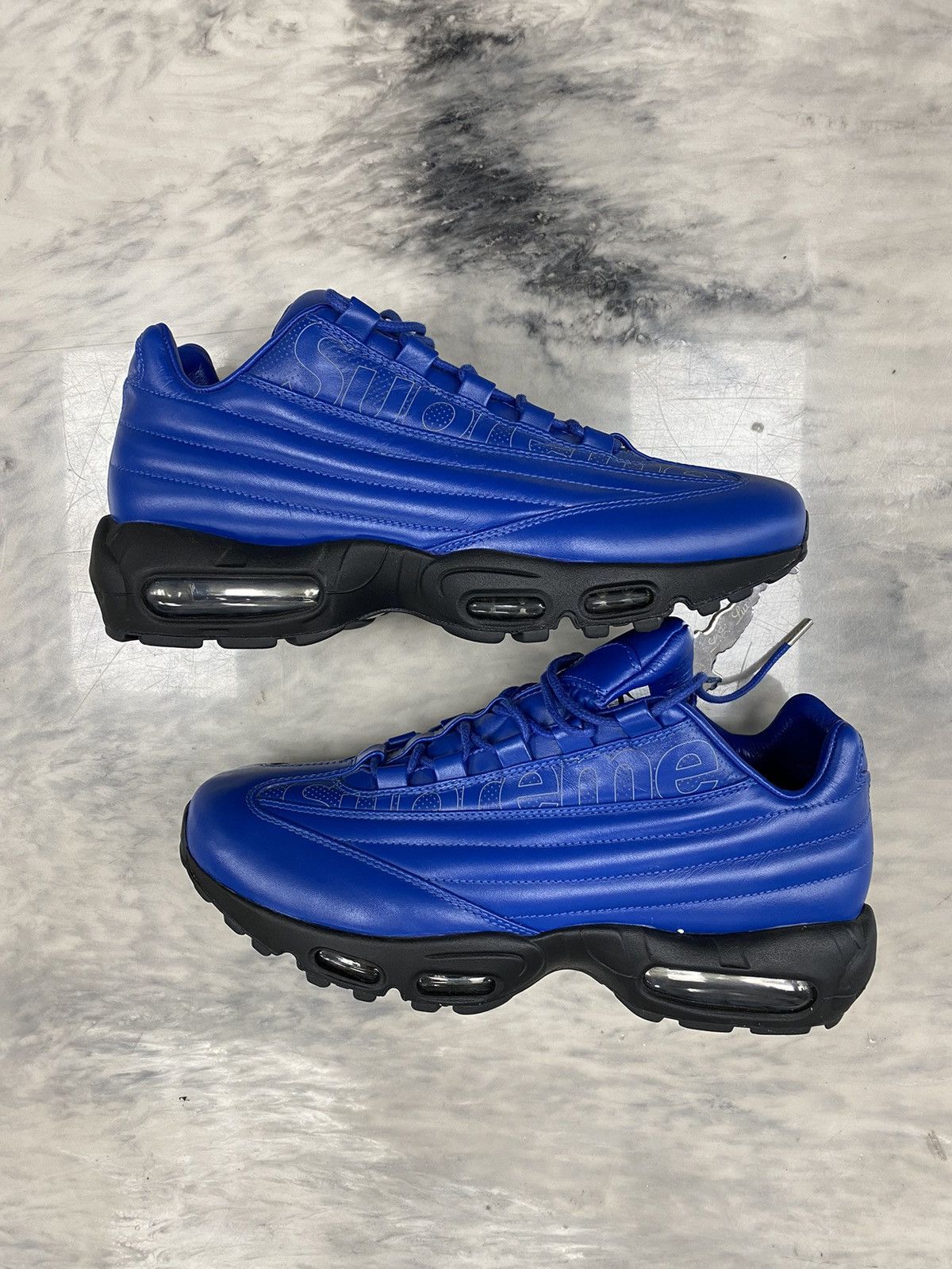 Supreme Nike x Supreme Air Max 95 Lux Made in Italy 8.5 Blue | Grailed