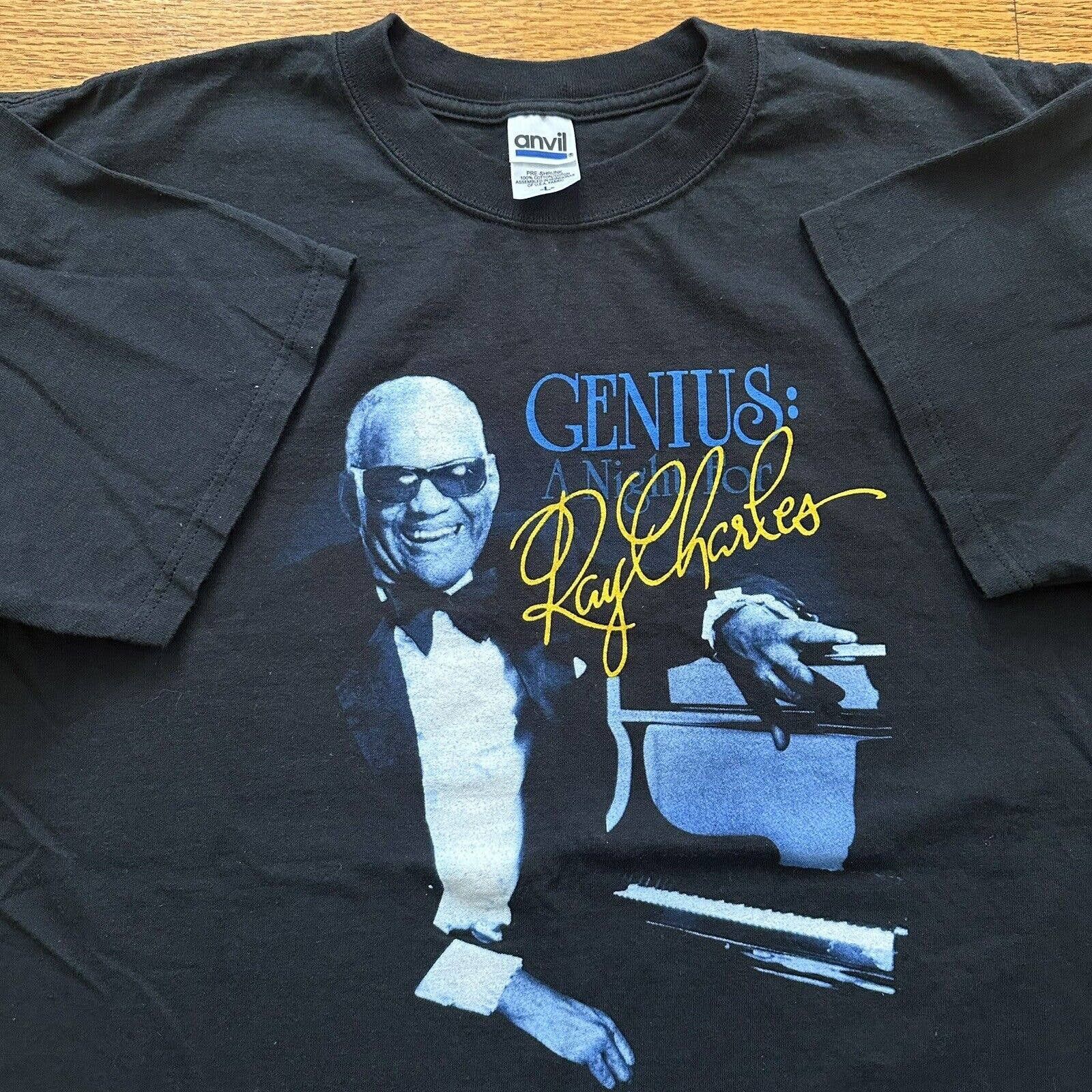 Anvil × Band Tees Vintage 2004 Genius: A Night for Ray Charles T-Shirt ...