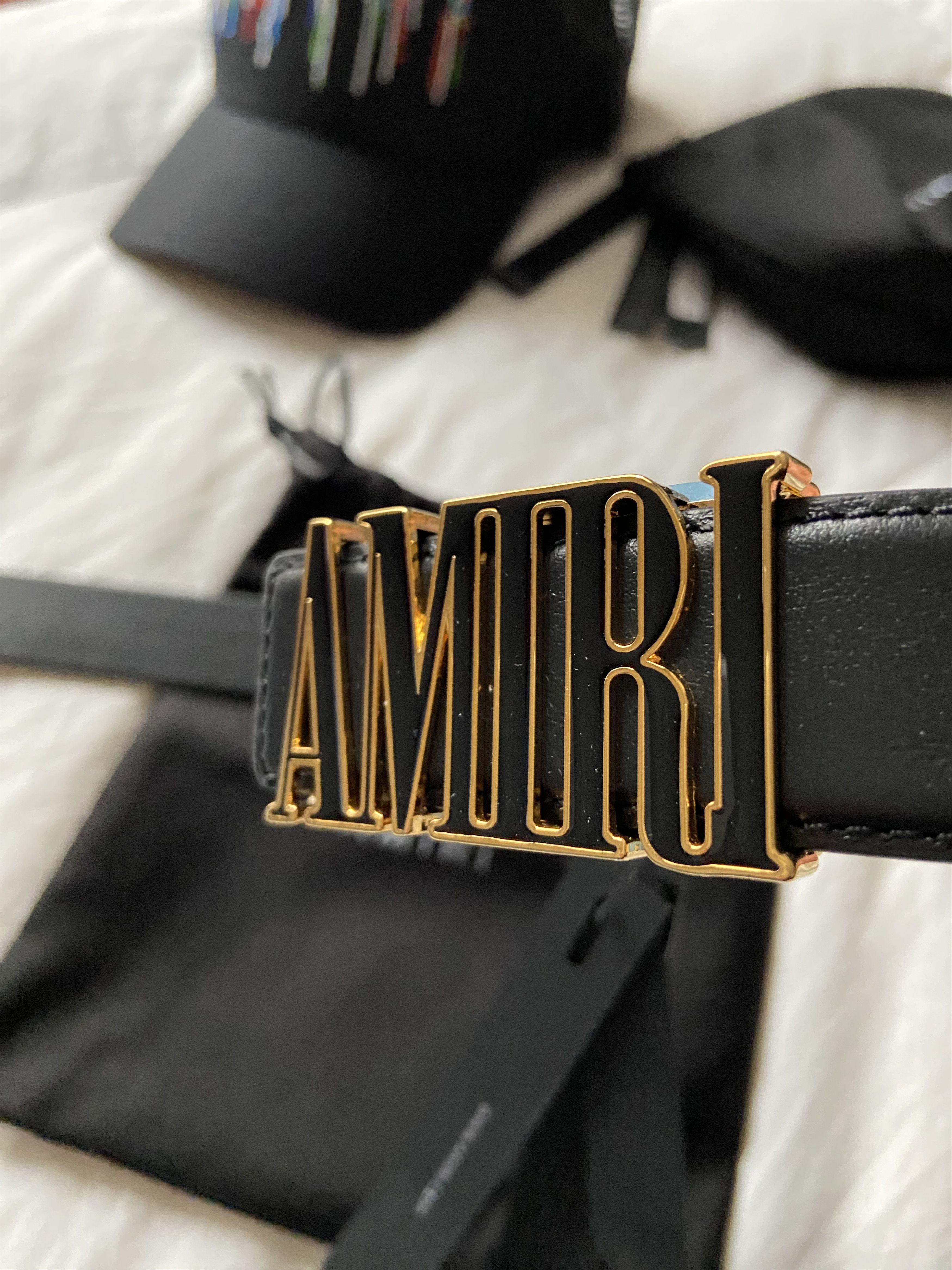 Amiri AMIRI Men's Nappa Leather Logo Belt | Grailed