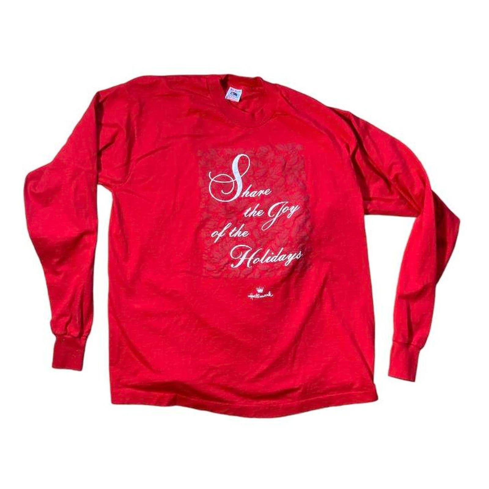 Fruit Of The Loom 90s red hallmark gifts | Grailed