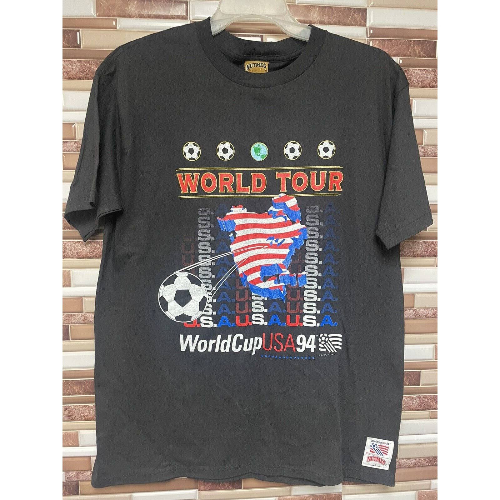 Vintage Vintage World Cup USA 94 Nutmeg T-Shirt 1994 90s Large | Grailed