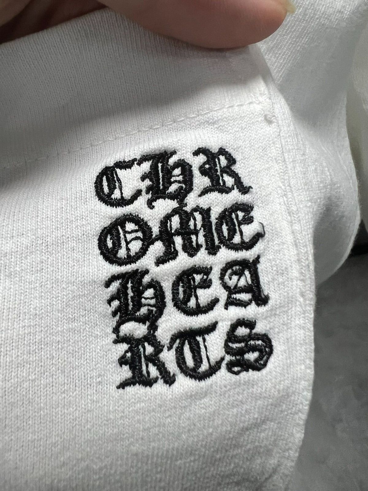 Chrome Hearts Chrome Hearts Y NOT Front Logo Embroidered Pocket T-shirt ...