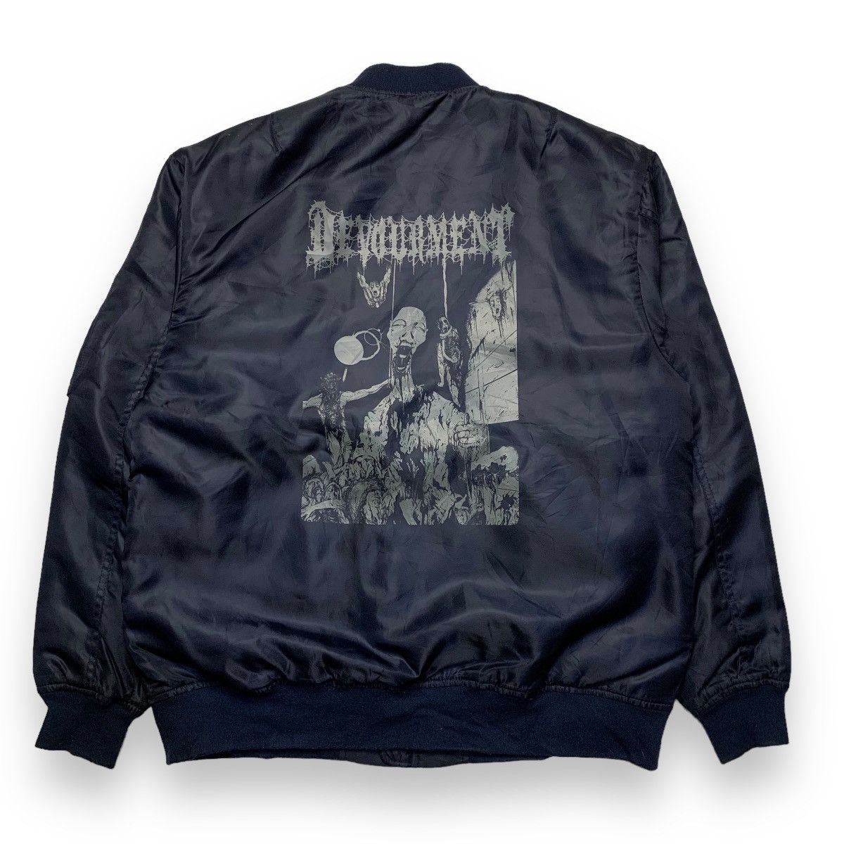 Band Tees × Bomber Jacket Devourment death metal band bomber jacket ...