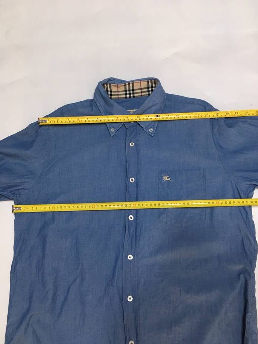 Vintage Burberry luxury Blue formal check pattern shirt Streetwear ...