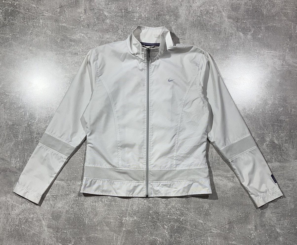 Nike × Streetwear × Vintage Vintage Nike Nylon Jacket Swoosh White Y2K ...