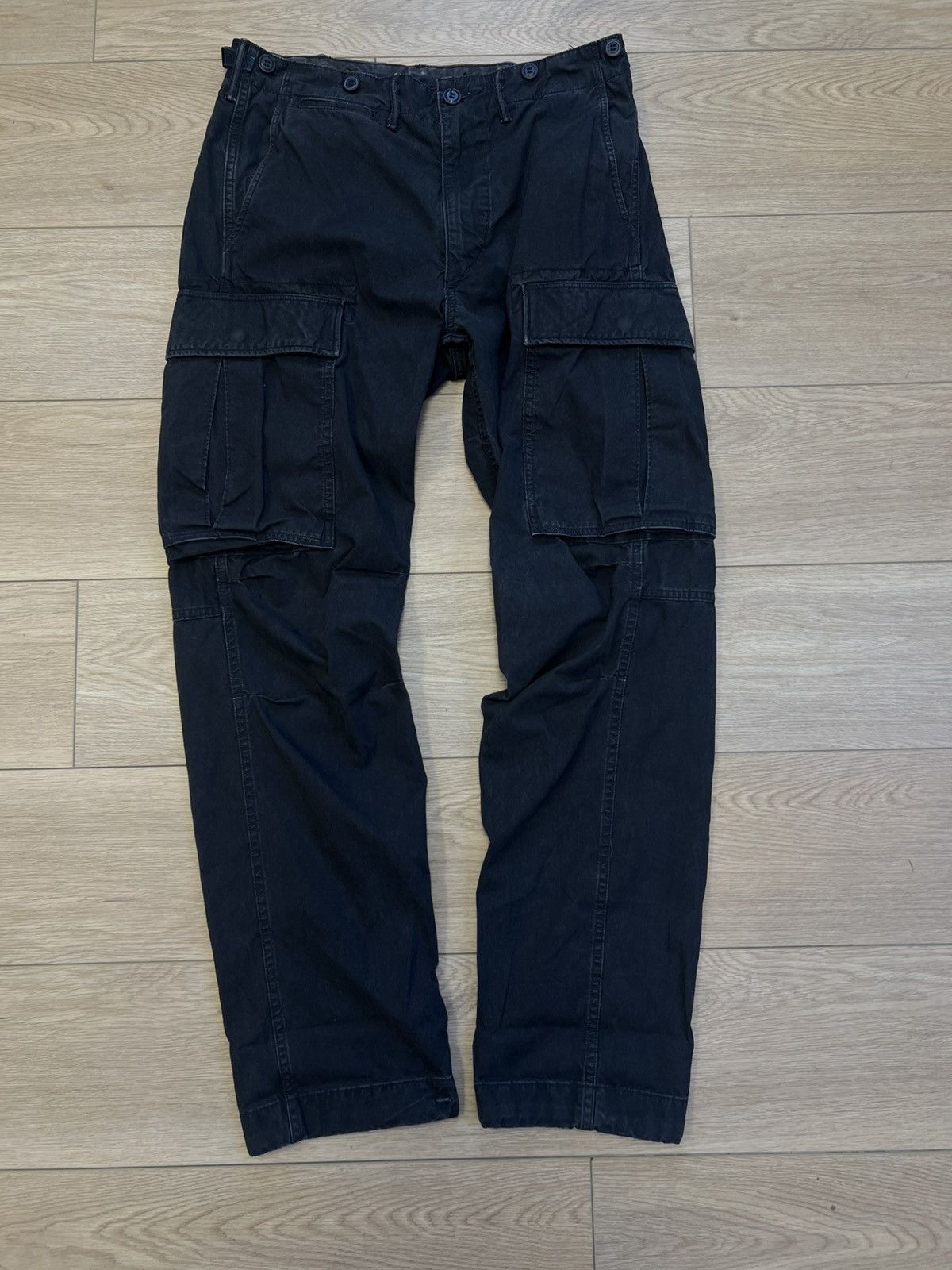 RRL Ralph Lauren RRL Black Regiment Military Cargos | Grailed
