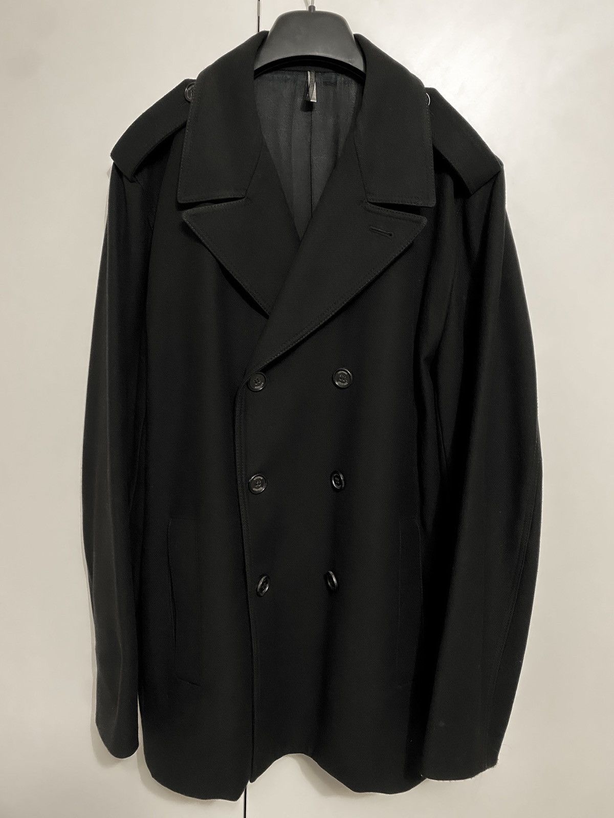 Dior × Kris Van Assche Dior AW10 Wool Double Breasted Coat KVA Era ...