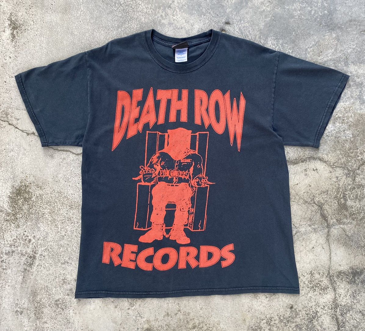 Rap Tees × Very Rare × Vintage Vintage Sun Faded Death Row Records Rap ...