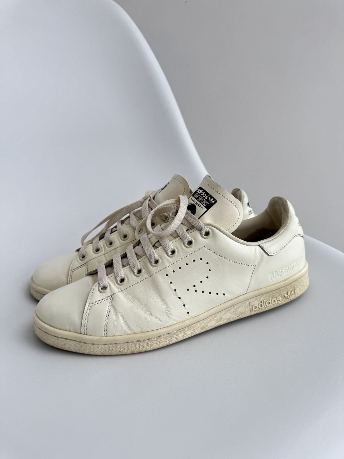 Adidas × Raf Simons Raf Simons x Adidas Stan Smith Cream | Grailed