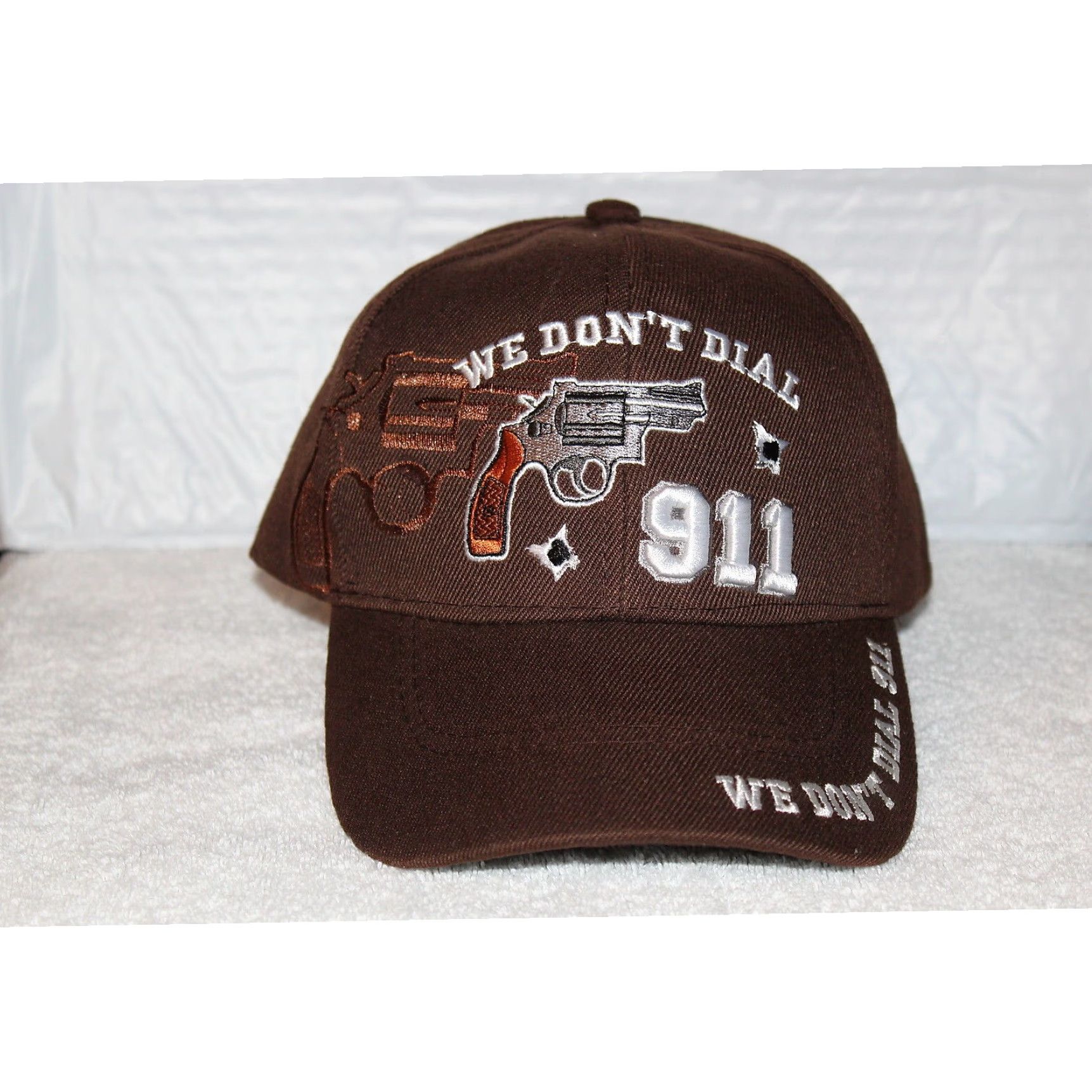 Vintage BULLET HOLE BASEBALL CAP IN BROWN COLOR FOR THOSE WHO DONT RELY ...