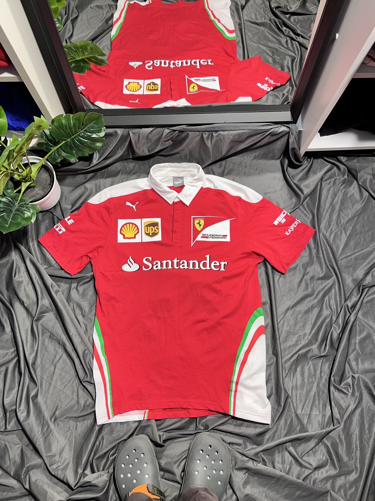 Puma × Racing × Streetwear Vintage Puma Ferrari polo 90s Firelli Nascar ...