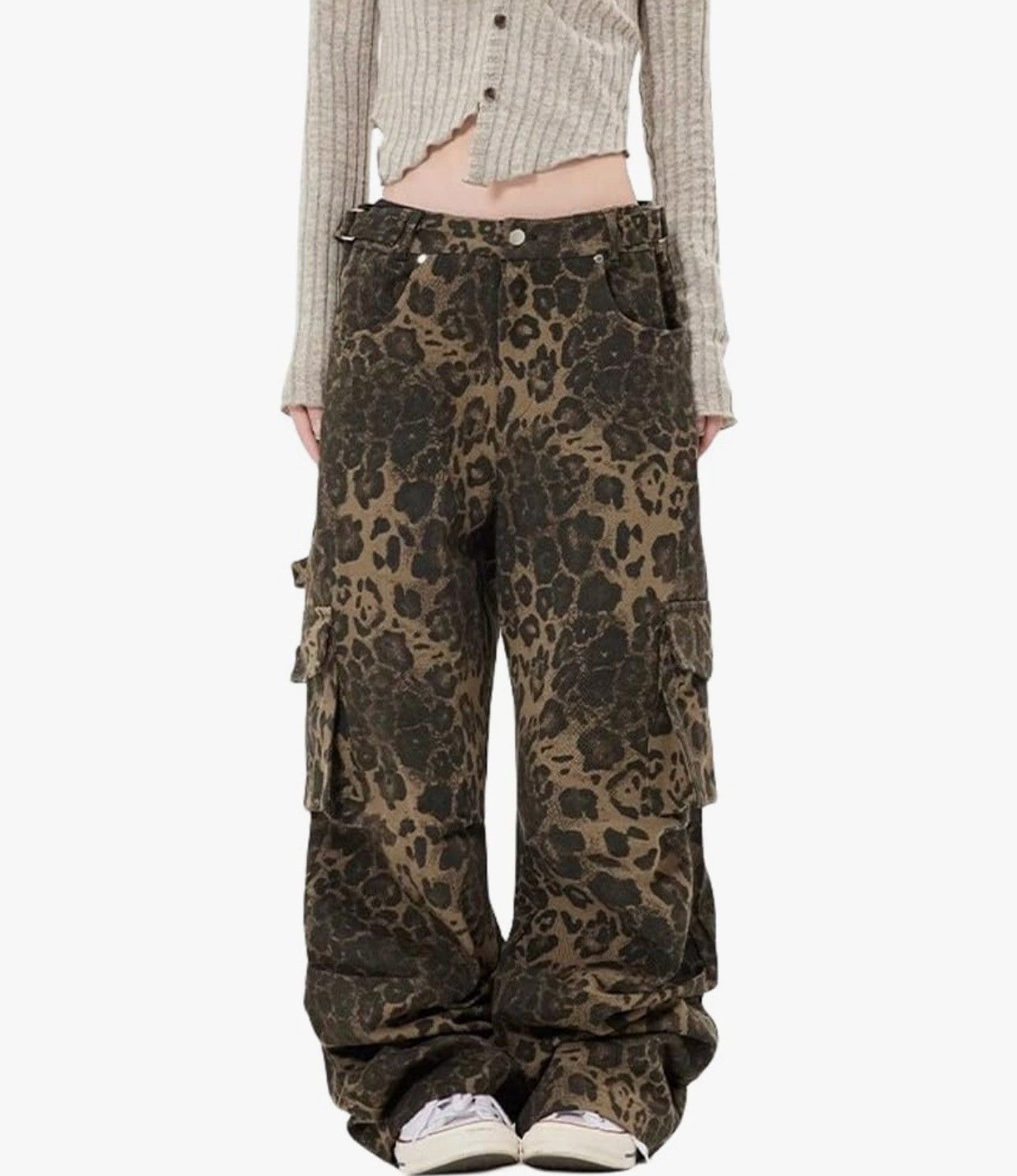 Streetwear × Vintage Leopard Print Cargo | Grailed