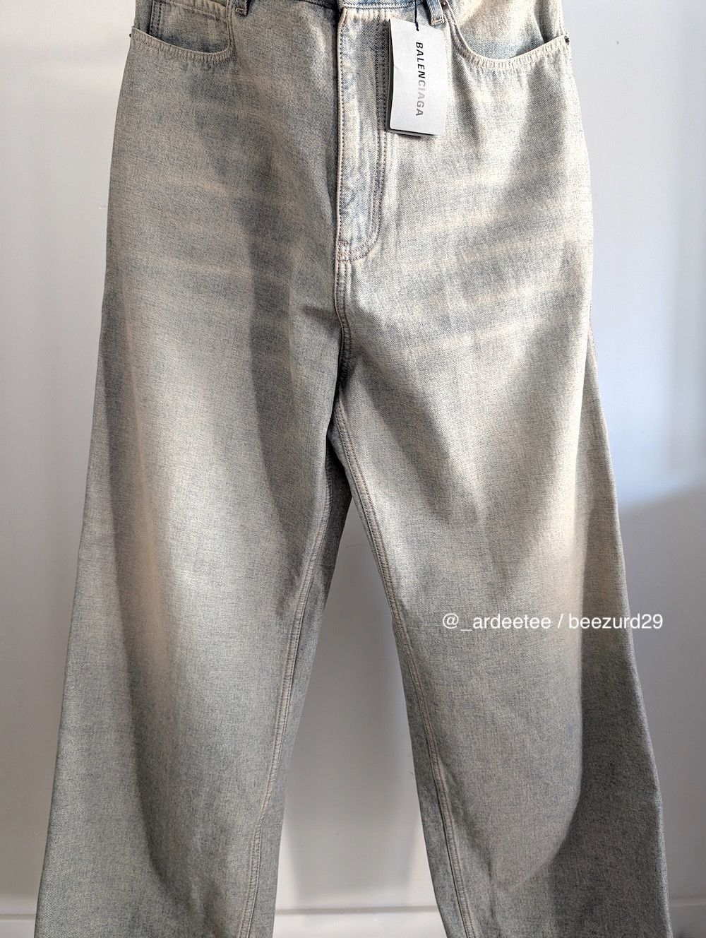 Balenciaga *NEW* SS24 INSIDE OUT BAGGY JEANS $1,590 SMALL | Grailed
