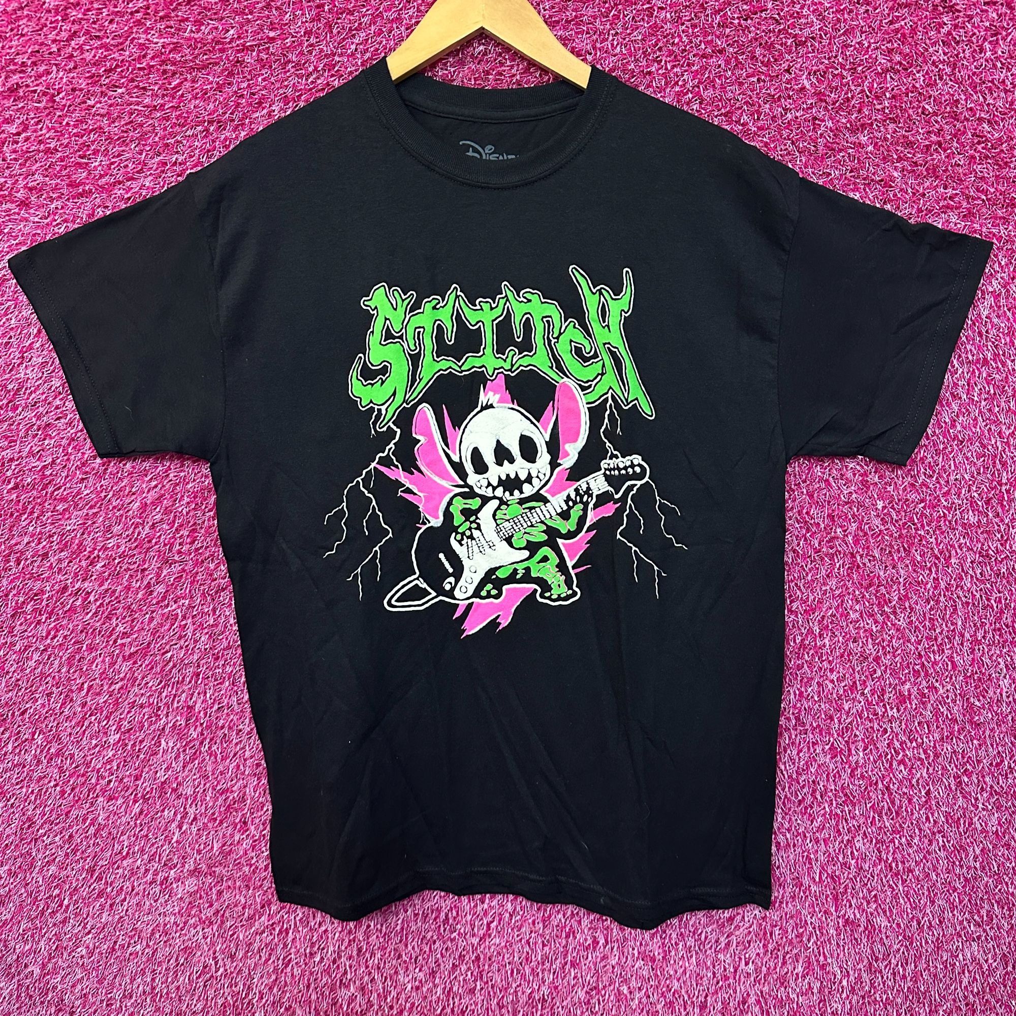 Disney Stitch Electric Guitar Shredding Disney Animated Movie Tee L ...