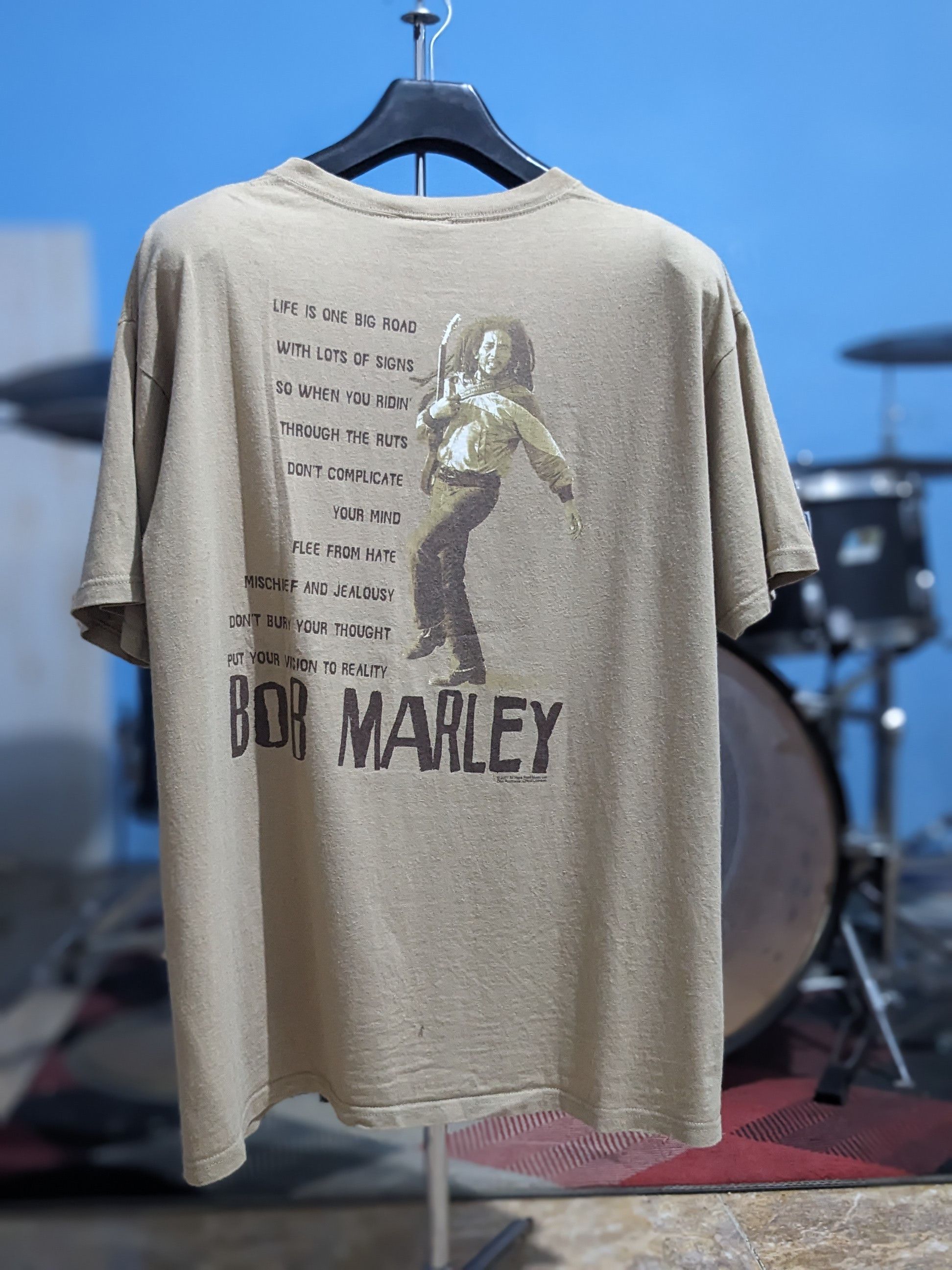 Vintage Bob Marley wake up and live 2001 vintage band t shirt | Grailed
