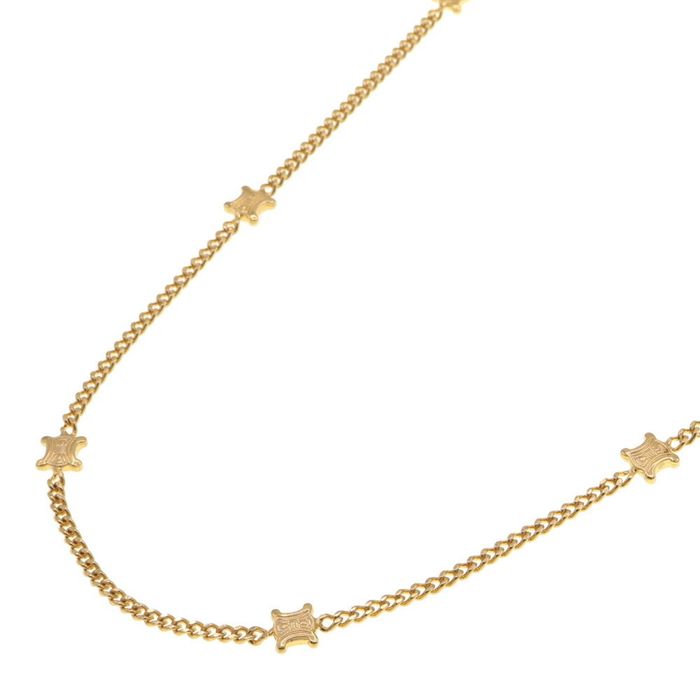 Celine CELINE Necklace Gold Metal Long Triomphe Women's | Grailed