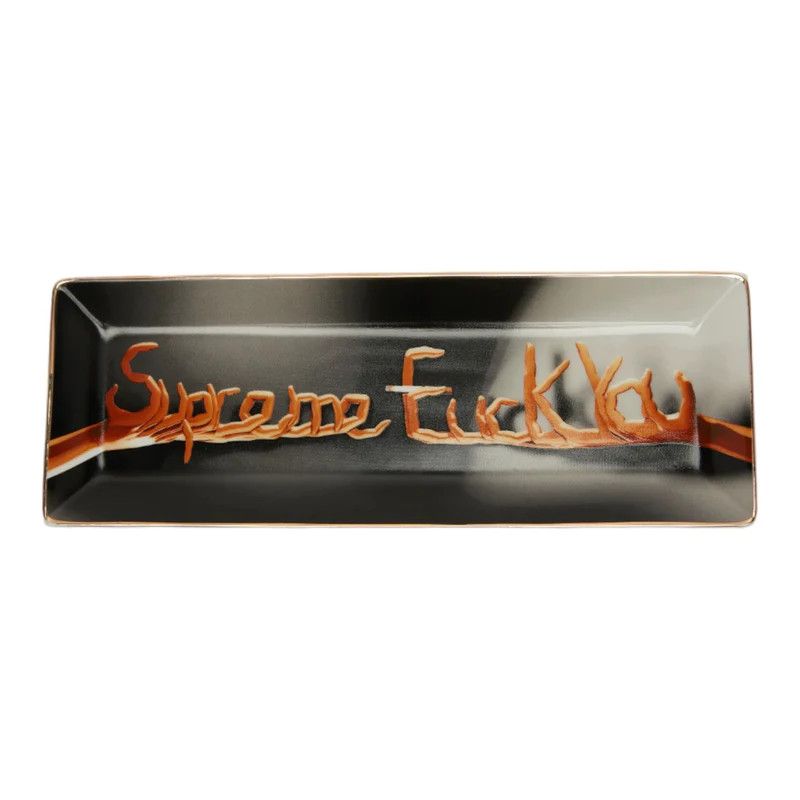 Supreme SUPREME MIDDLE FINGER TRAY - BLACK DECORATIVE TRAY | Grailed