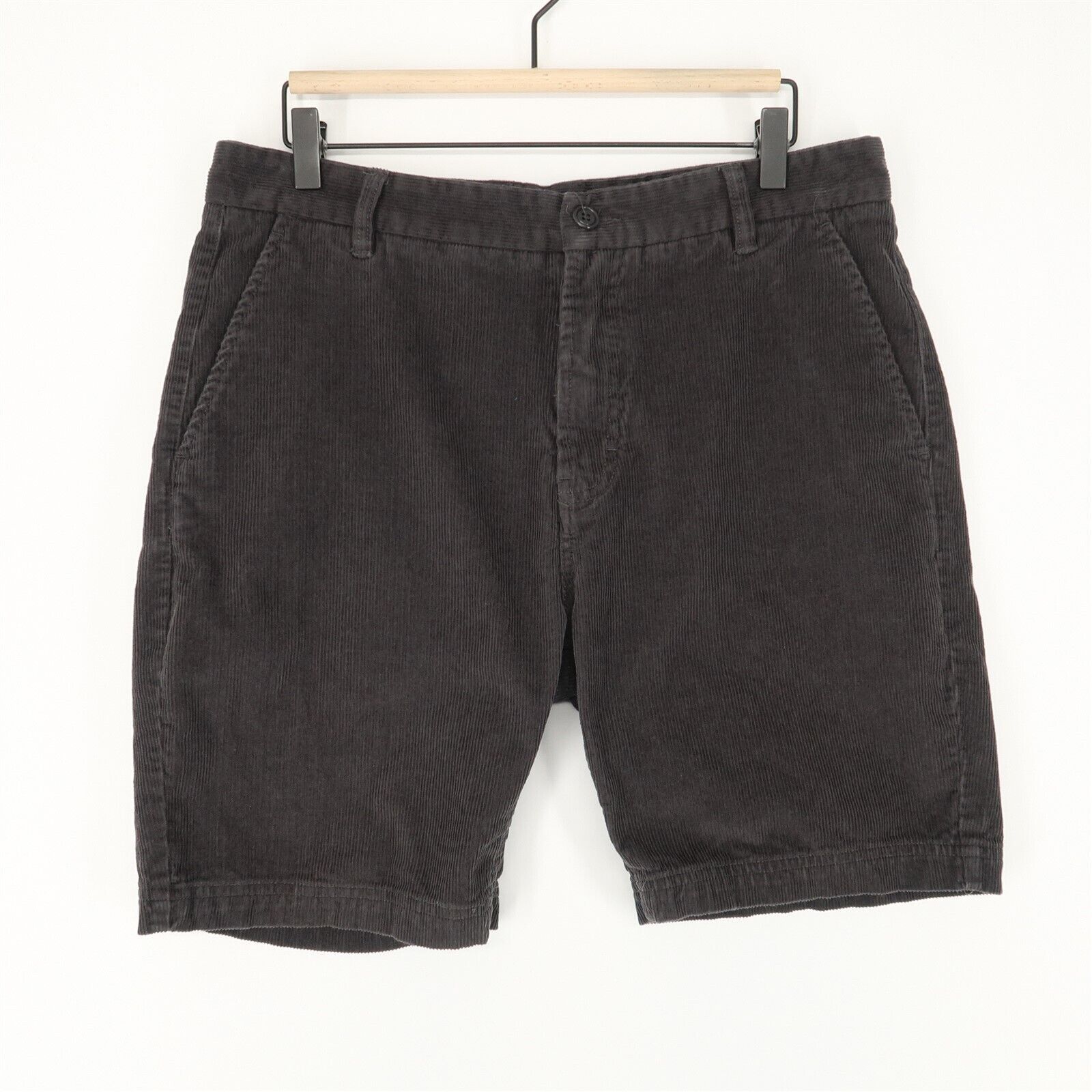 Barney Cools Barney Cools Corduroy Shorts Mens 34 Dark Gray 100% Cotton ...