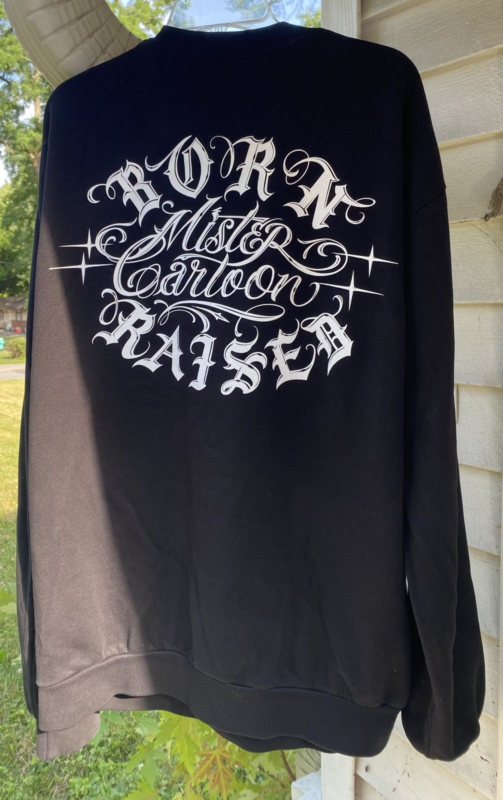 Born X Raised Born x raised mister cartoon crewneck | Grailed