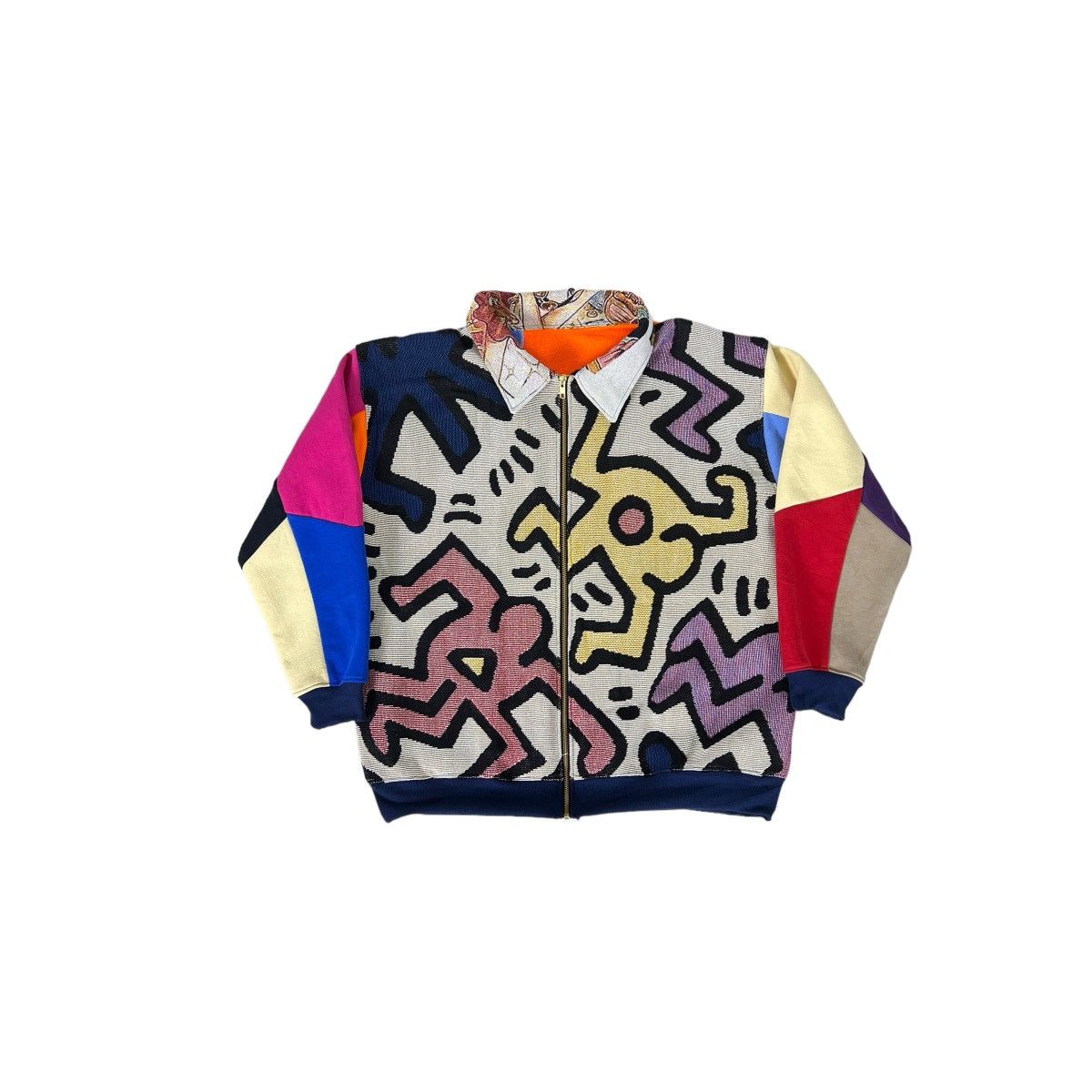 Keith Haring × Streetwear 1/1 Street Art Keith haring tapestry jacket ...