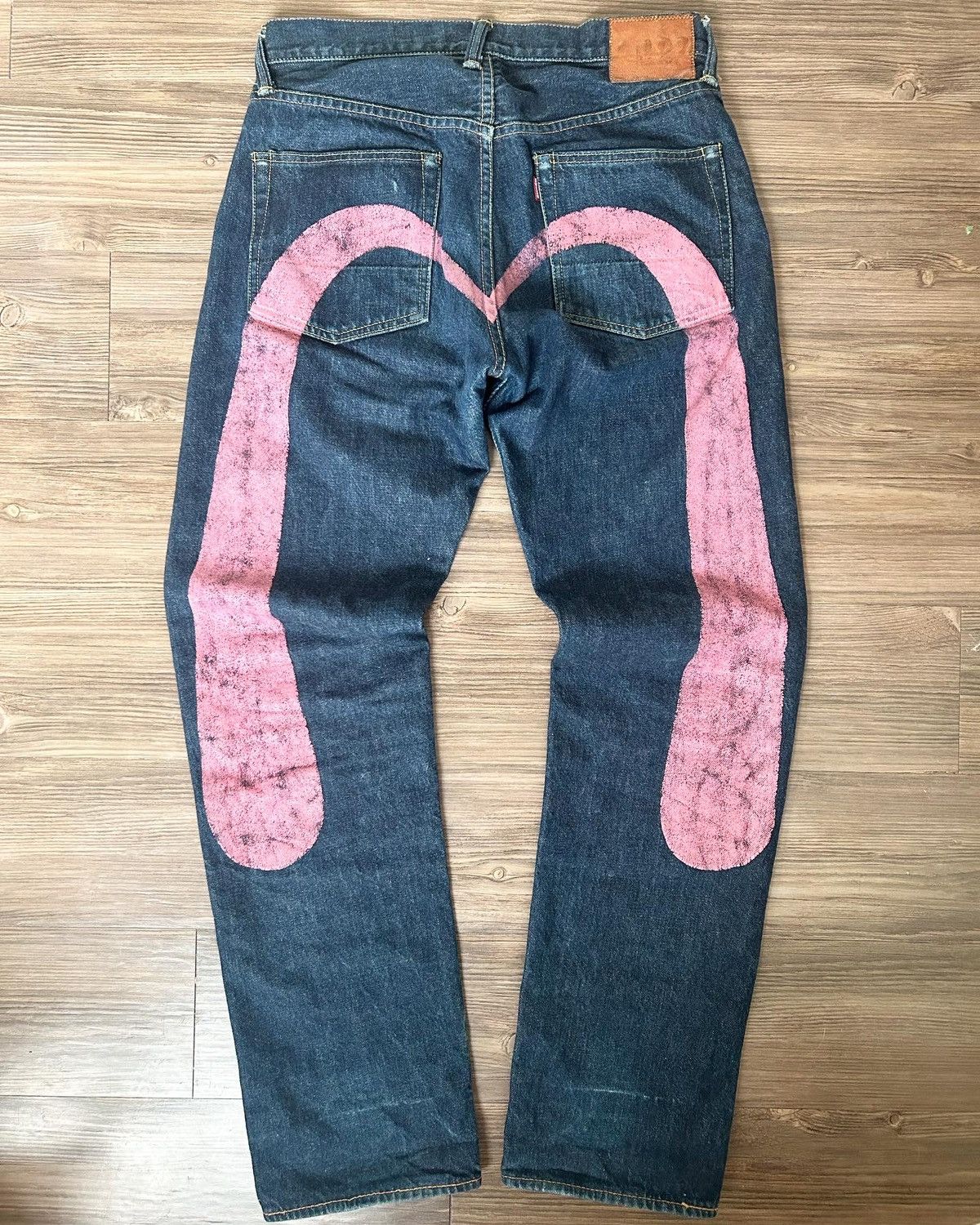 Evisu Evisu Pink Daicock Denim | Grailed