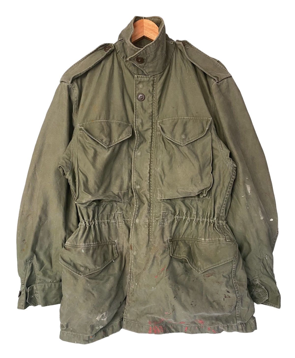 Military Rare 🔥 Paint Splatter Twill Field Shell Field M-1951 US ARMY ...
