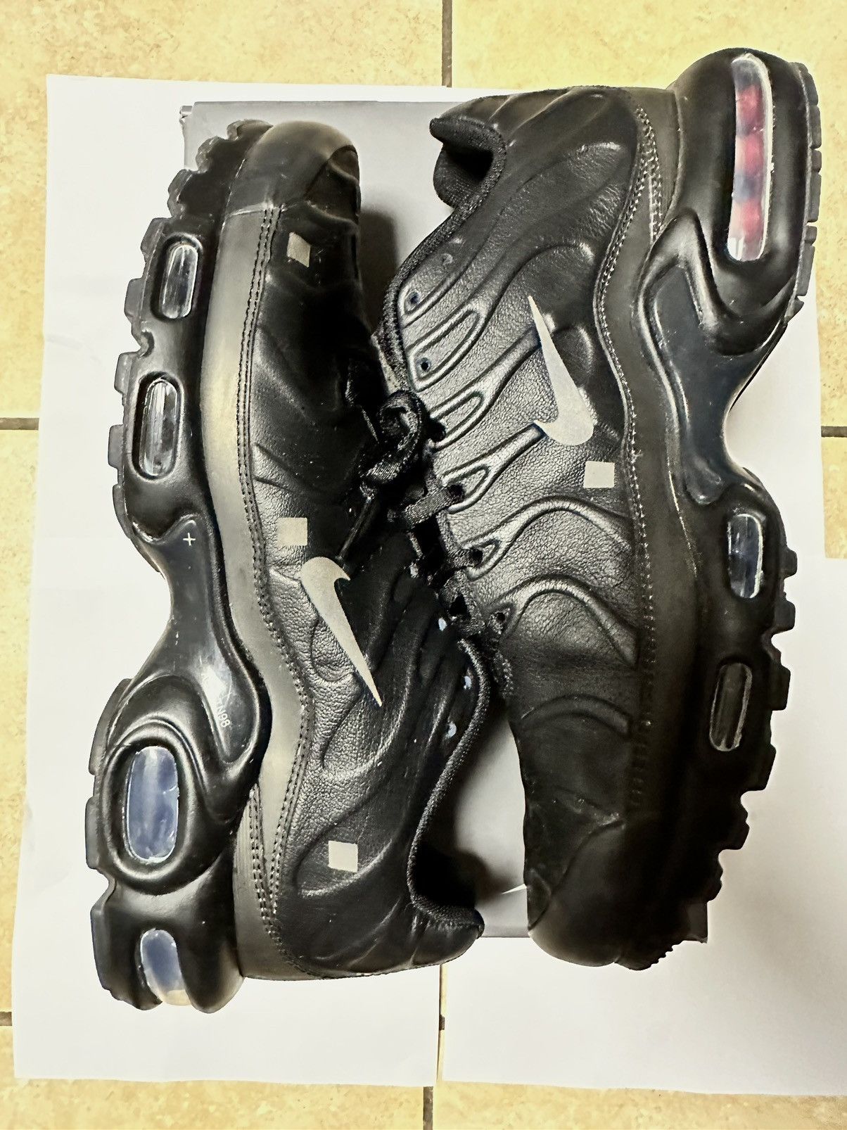 Nike x A Coldwall (ACW) Air Max Plus ‘Black Leather’ | Grailed