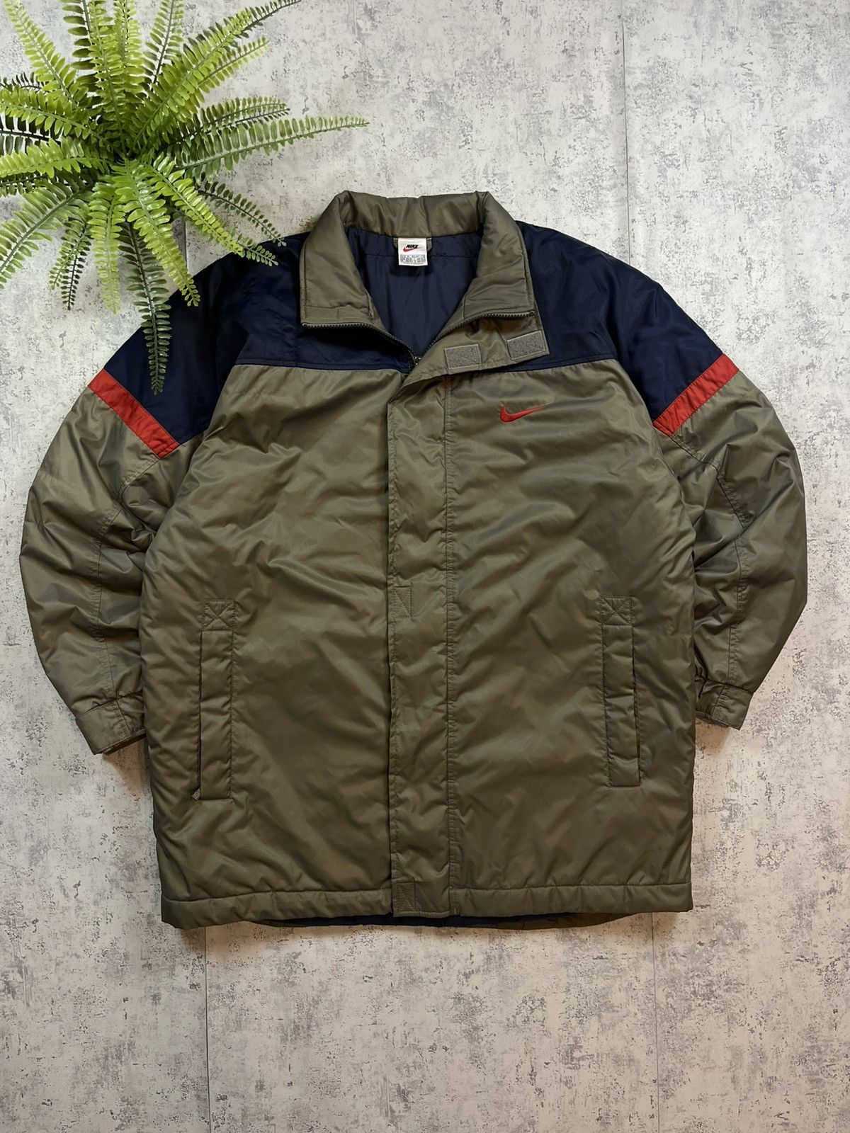 Nike × Streetwear × Vintage 90’s NIKE RETRO SWOOSH LOGO Y2K OVERSIZED ...