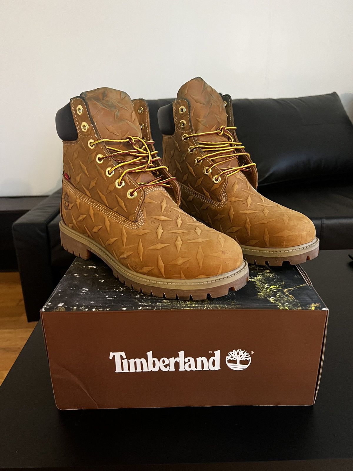 Supreme × Timberland Supreme x Timberland Diamond Plate | Grailed