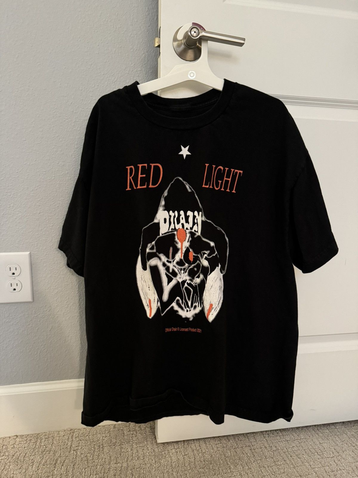 Drain Gang BLADEE RED LIGHT TEE | Grailed