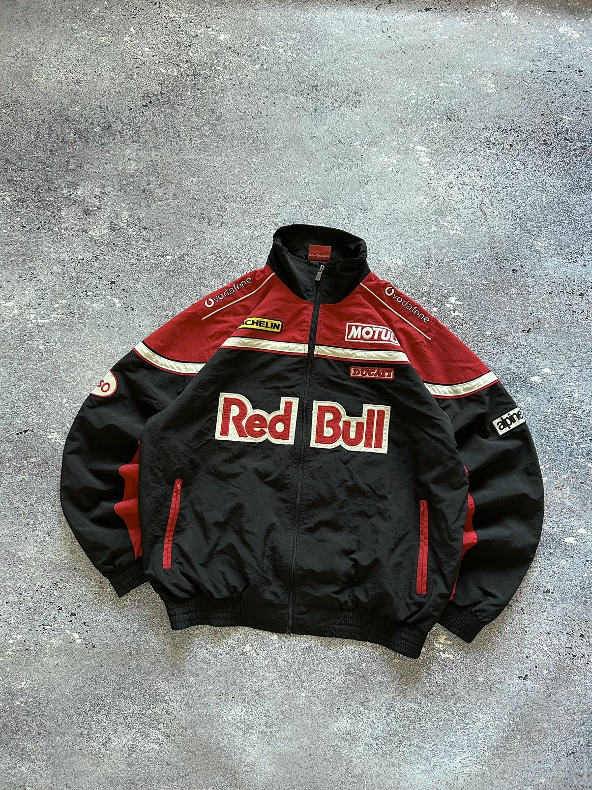 Vintage Vintage Racing Jacket Red Bull Ducati Motul Schumacher F1 | Grailed