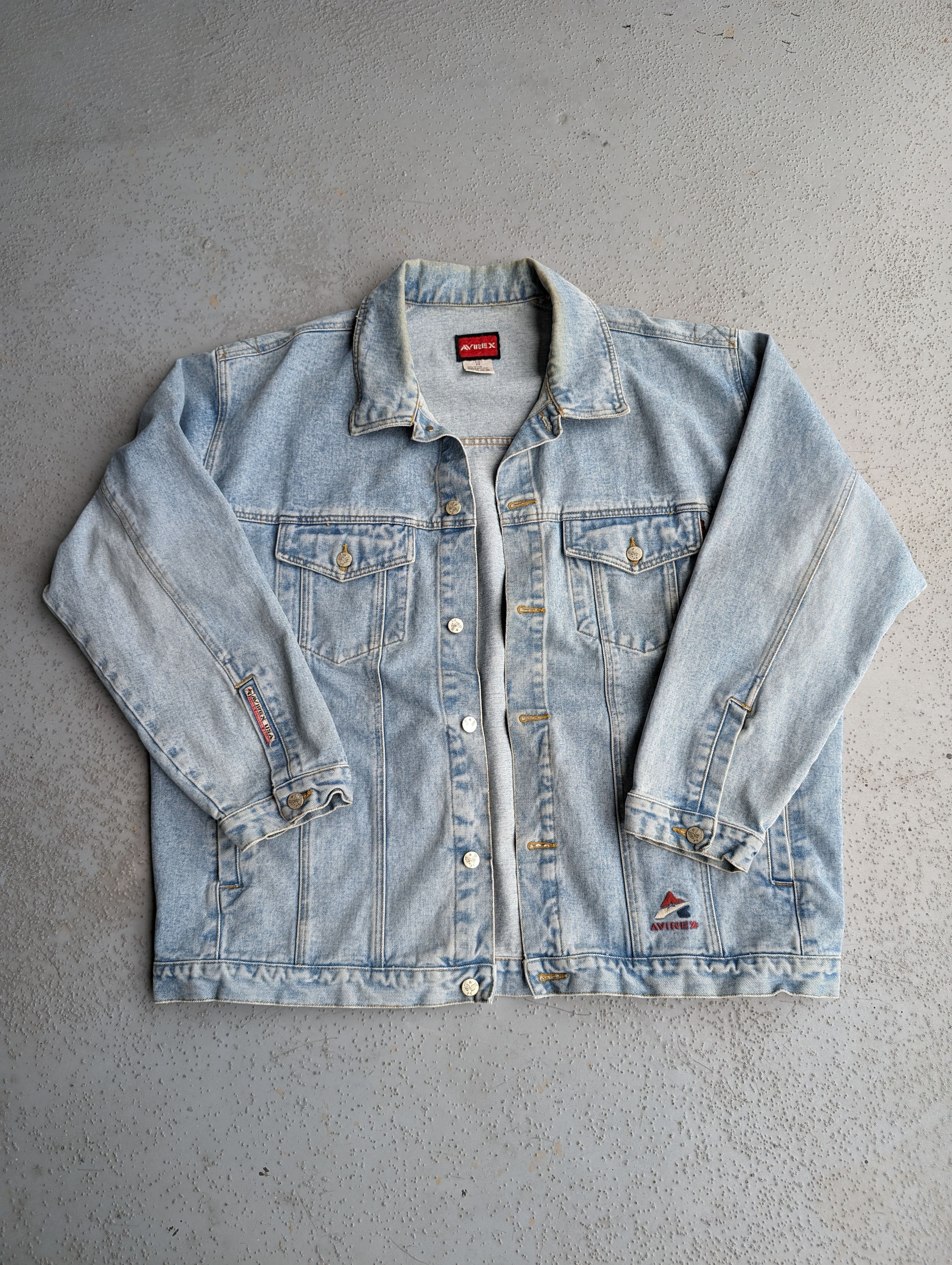 Avirex × Denim Jacket × Vintage Crazy Vintage 90s Avirex Denim Jacket ...