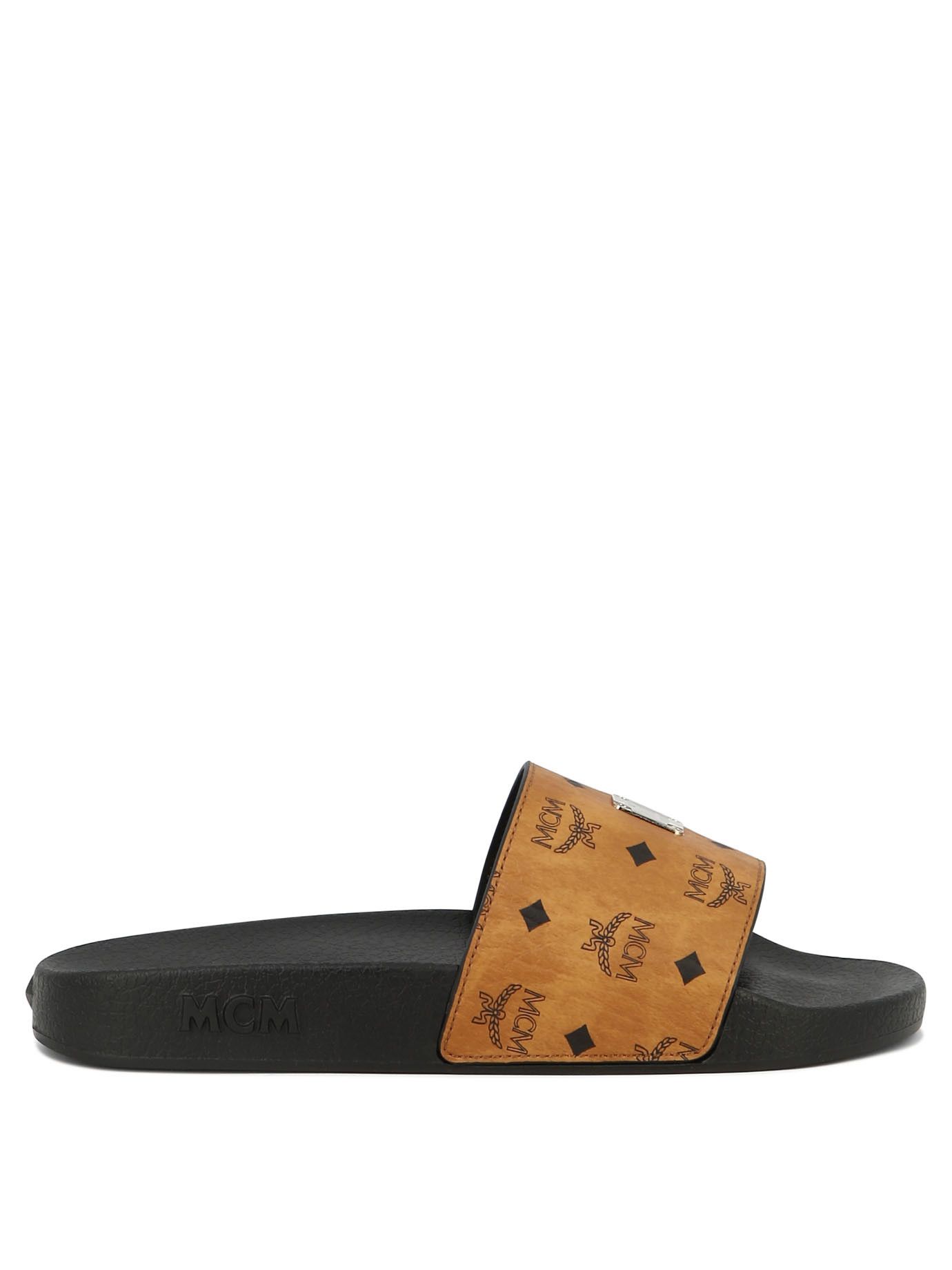 MCM Mcm Monogram Print Rubber Sandals | Grailed