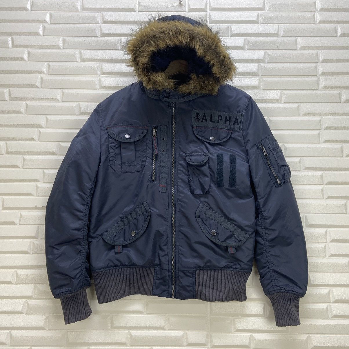 Alpha Industries × Bomber Jacket Alpha Industries Fleet Airborne ...