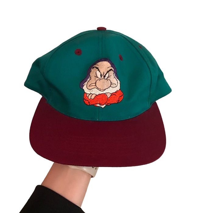 Disney Disney Snow White grumpy dwarf SnapBack hat | Grailed
