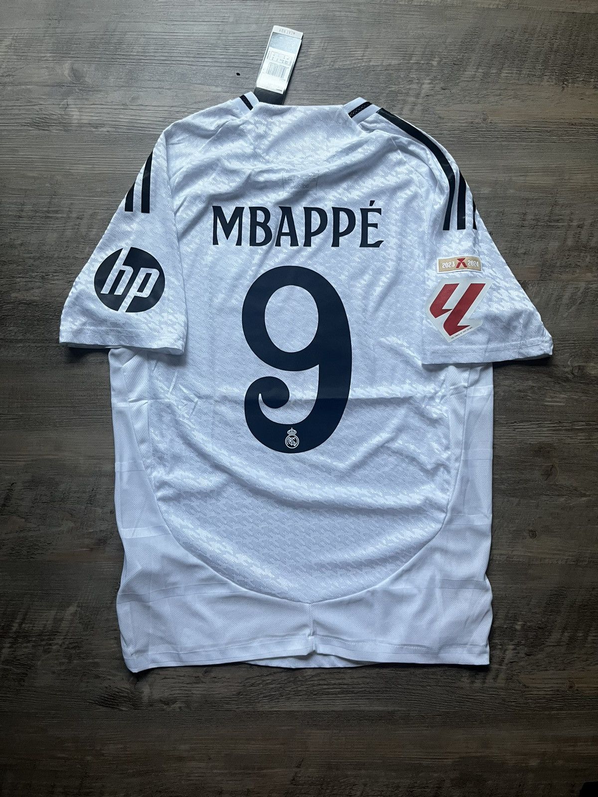Adidas Real Madrid 24/25 Kylian Mbappe Home Kit, Player Version, S ...