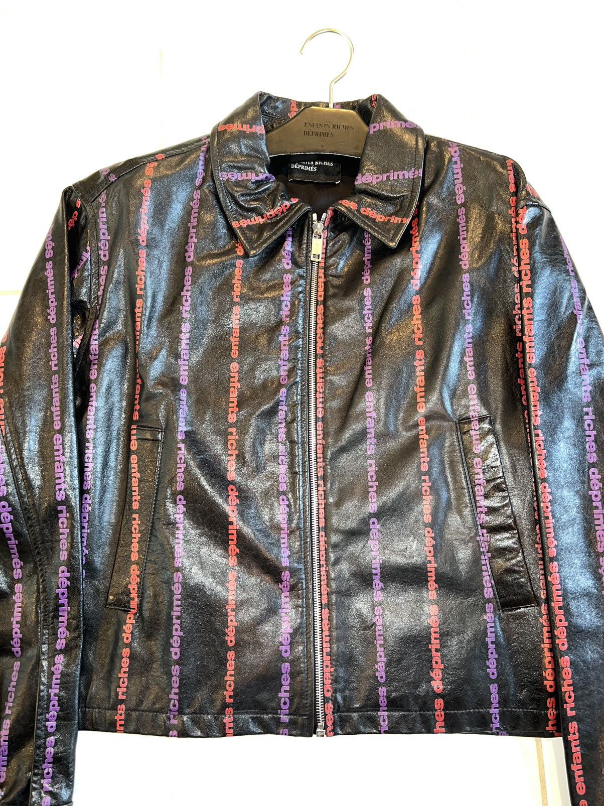 Enfants Riches Deprimes **GRAIL** ERD Runway Logo Striped Leather ...