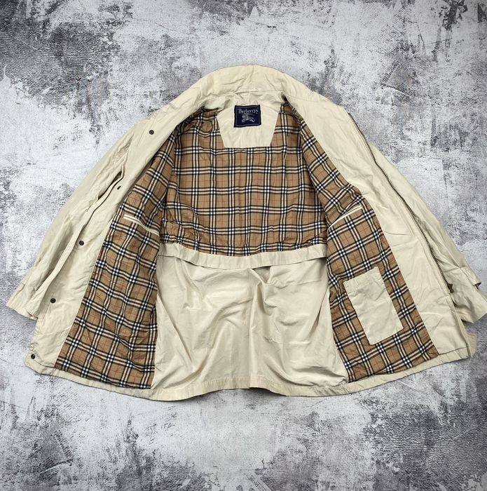Vintage Vintage Burberrys Nylon Trench Monogram Jacket | Grailed